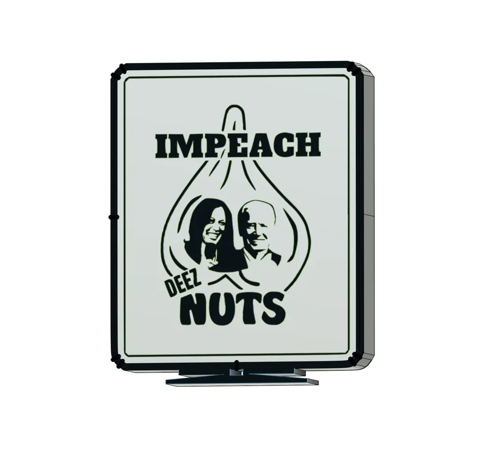 Impeach Deez Nuts LED Lamp by Codyinbody3 - MakerWorld