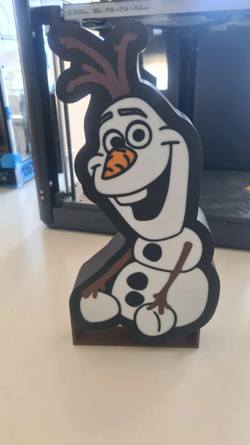 Olaf from Frozen Lightbox by gabber130779 - MakerWorld