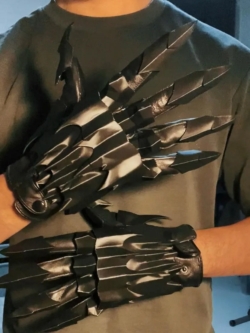 Gauntlets for leather gloves - Free 3D Print Model - MakerWorld
