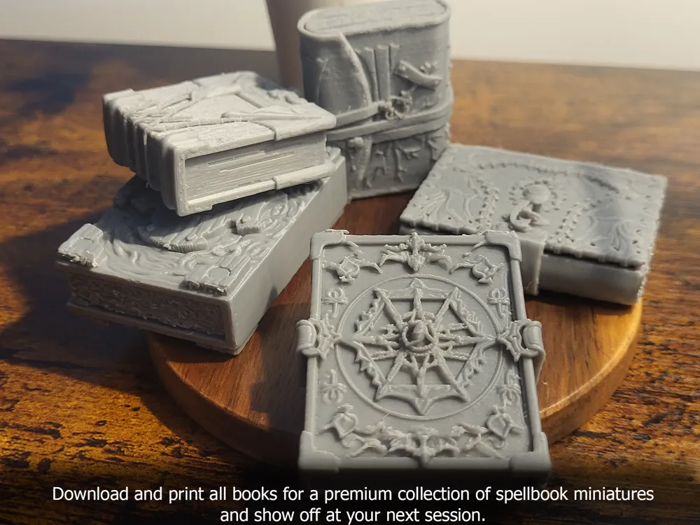 DnD Leather Spellbook Miniature by Jonparrish3D - MakerWorld