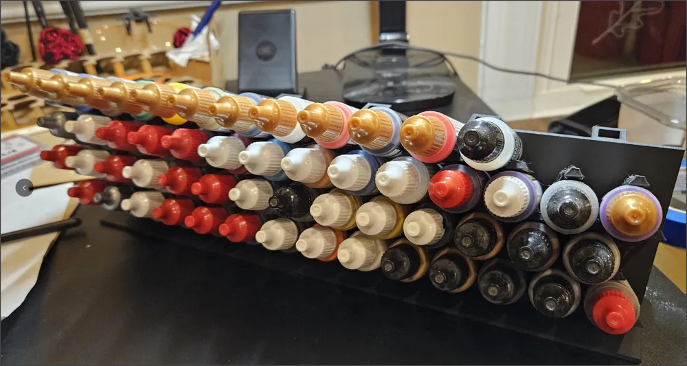 Expandable 26mm Maximum Density Paint Rack - Free 3D Print Model ...