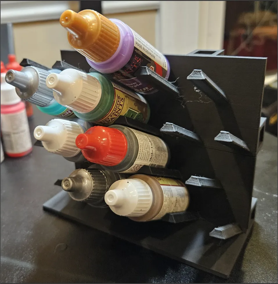 Expandable 26mm Maximum Density Paint Rack - Free 3D Print Model ...