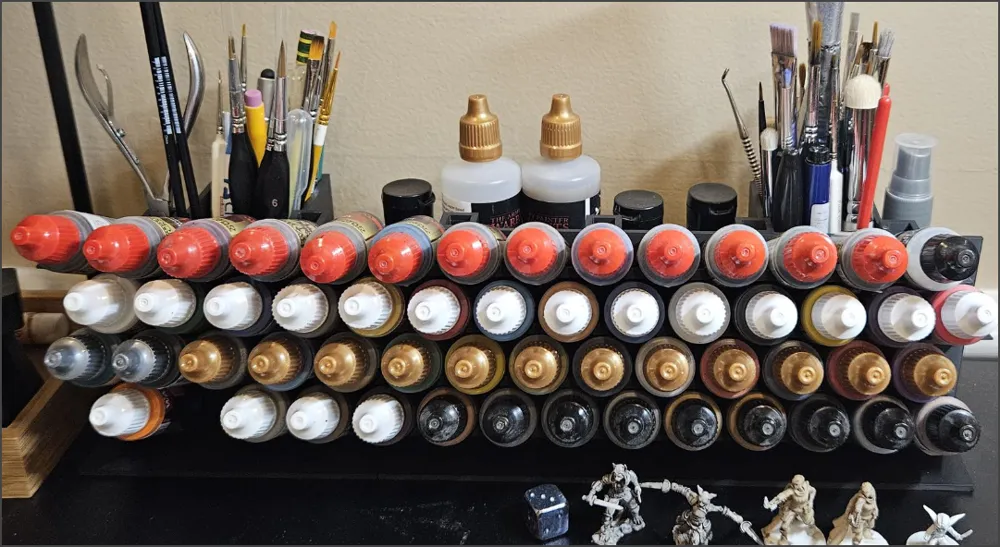 Expandable 26mm Maximum Density Paint Rack - Free 3D Print Model ...