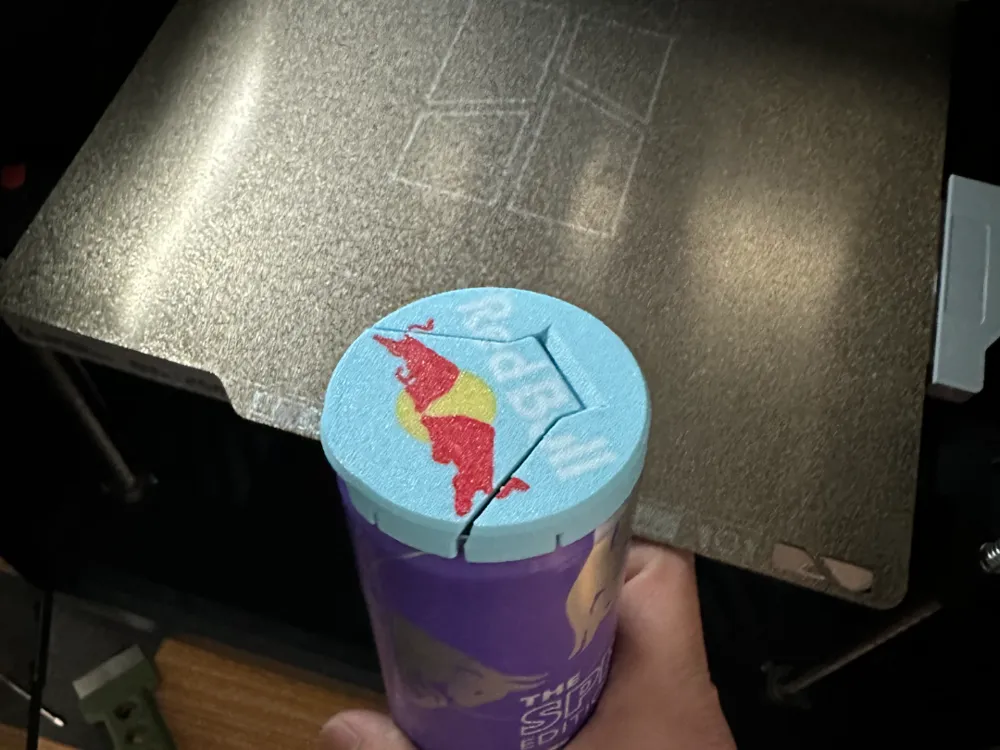 Red bull Lid 12 oz (355 ml) by Orion MakerWorld: Download Free 3D Models