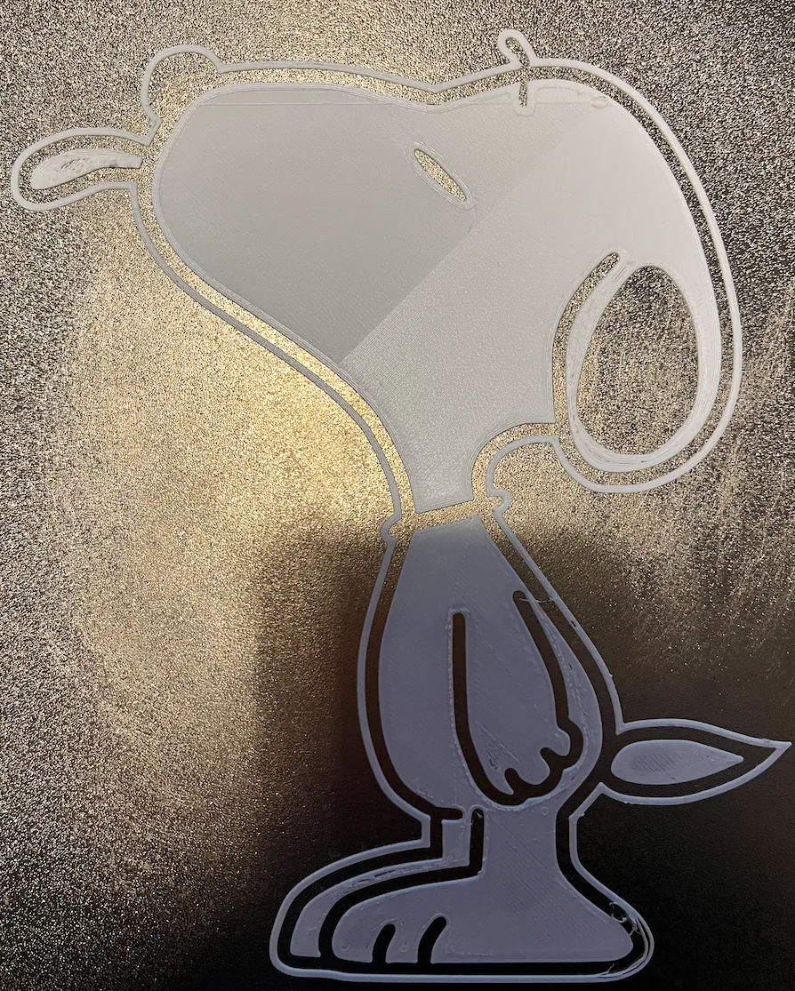 Snoopy Lightbox Led Lamp Peanuts by 3DGenius - MakerWorld