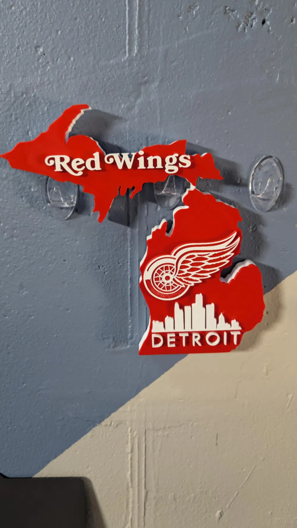 Detroit Red Wings Mitten wall/desk decor by Michigan Mitten Designs ...