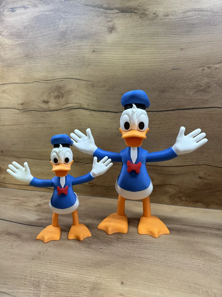 Donald Duck multipart no ams - Free 3D Print Model - MakerWorld