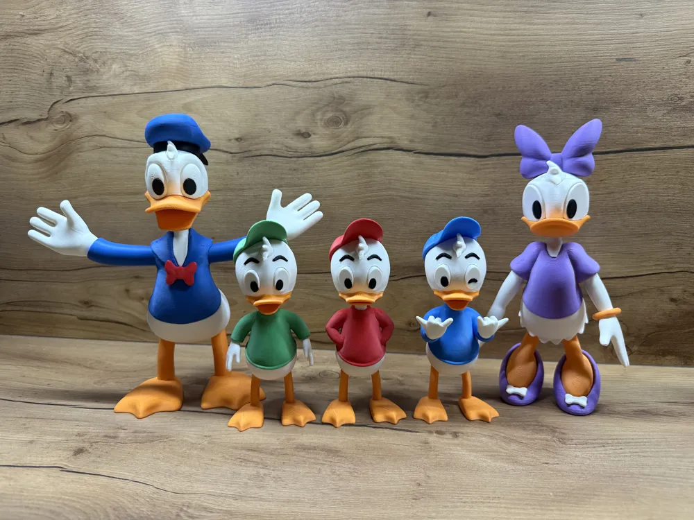 Donald Duck multipart no ams - Free 3D Print Model - MakerWorld