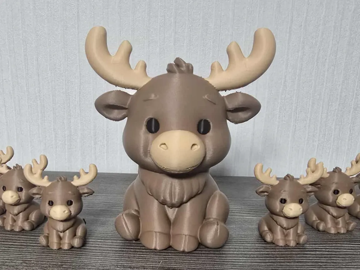 Cute Little Moose - Free 3D Print Model - MakerWorld