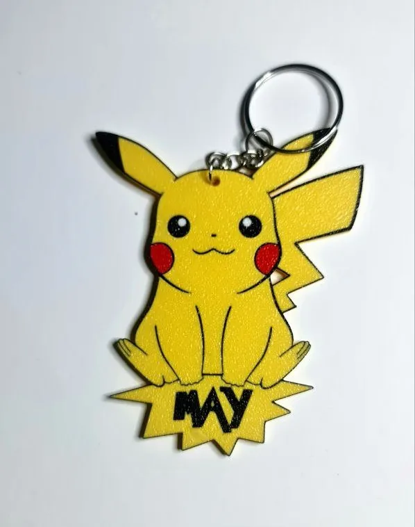 Pikachu Keychain (Name Custom) by Jar3Designs MakerWorld: Download Free ...
