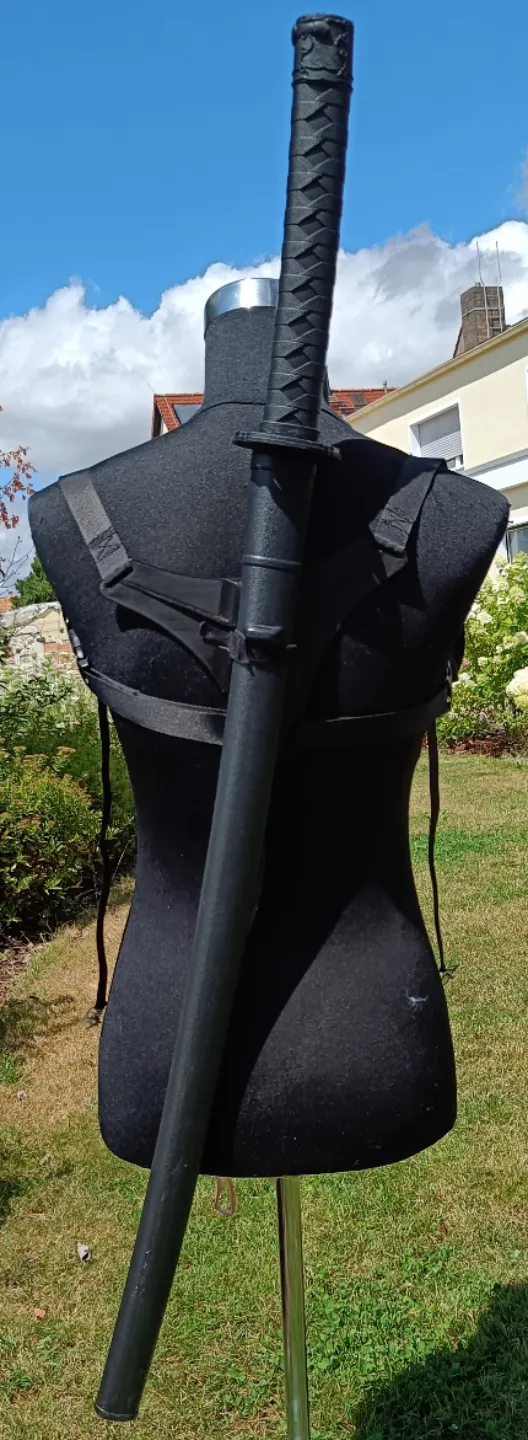 Katana Sword Back Mount holder -Samurai and Ninja - Free 3D Print Model ...