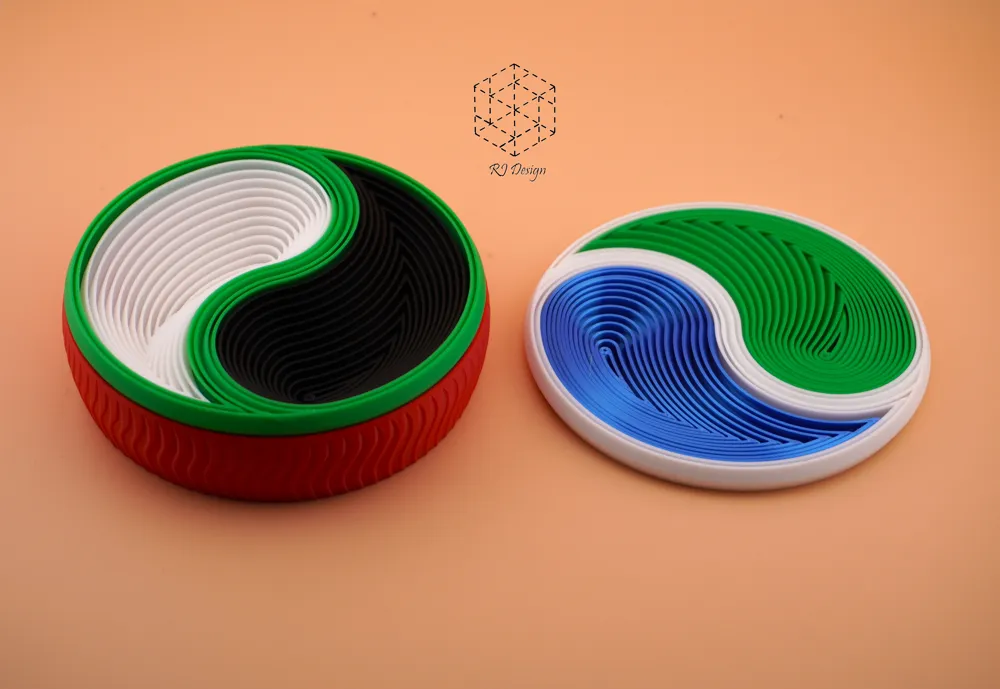 Yin-Yang Concentric Fidget by RJ Design MakerWorld: Download Free 3D Models