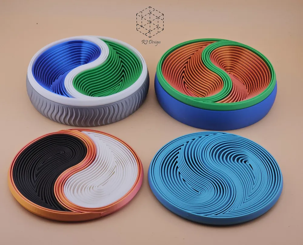 Yin-Yang Concentric Fidget by RJ Design MakerWorld: Download Free 3D Models