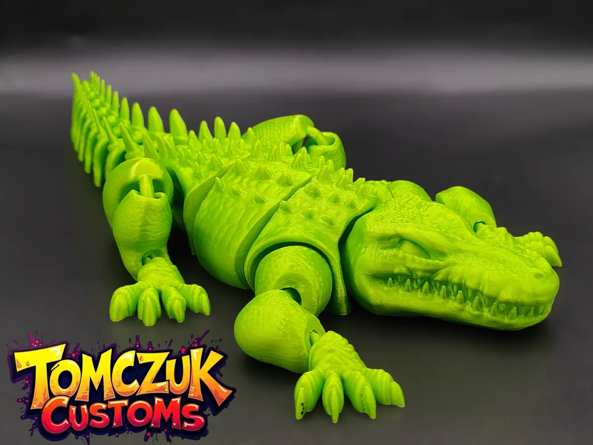Swamp King: Articulated Gator! - Free 3D Print Model - MakerWorld