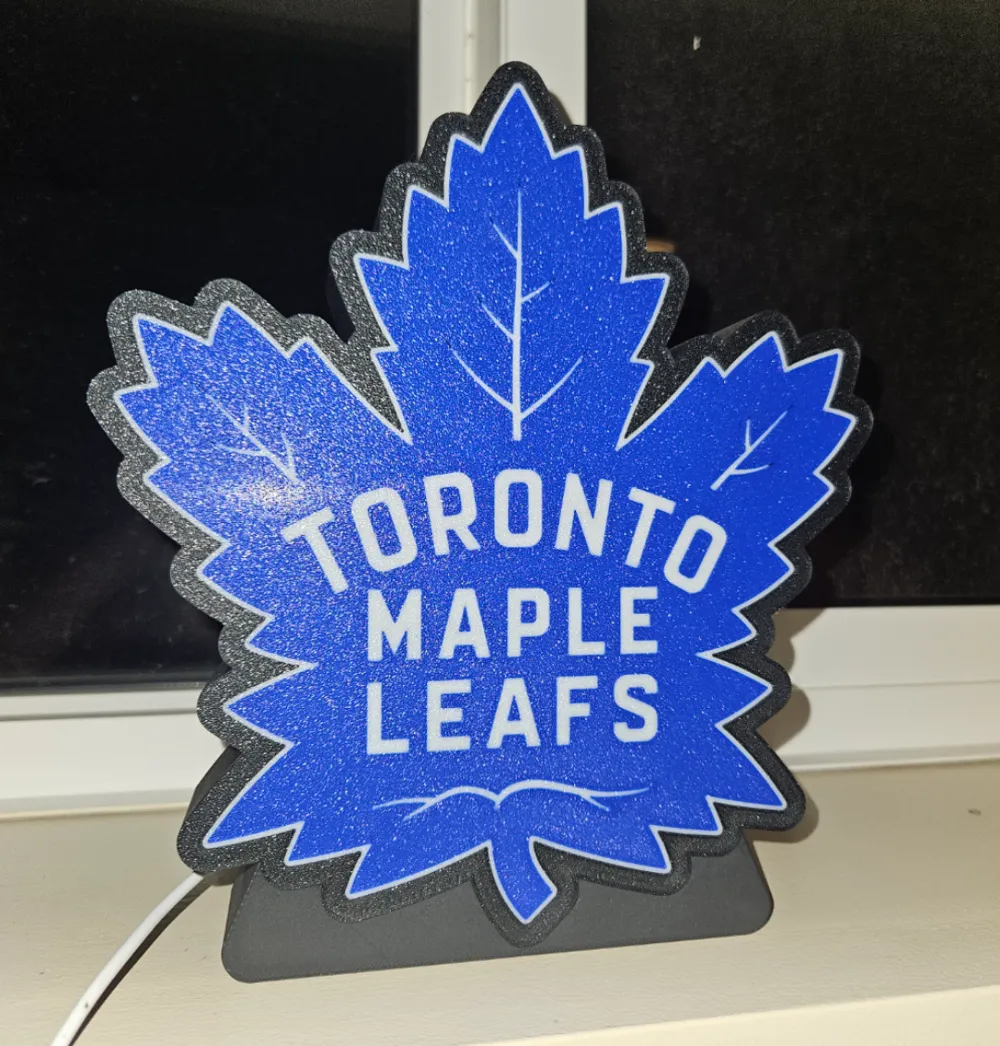 Toronto Maple Leafs Light Box by Hergie Prints - MakerWorld