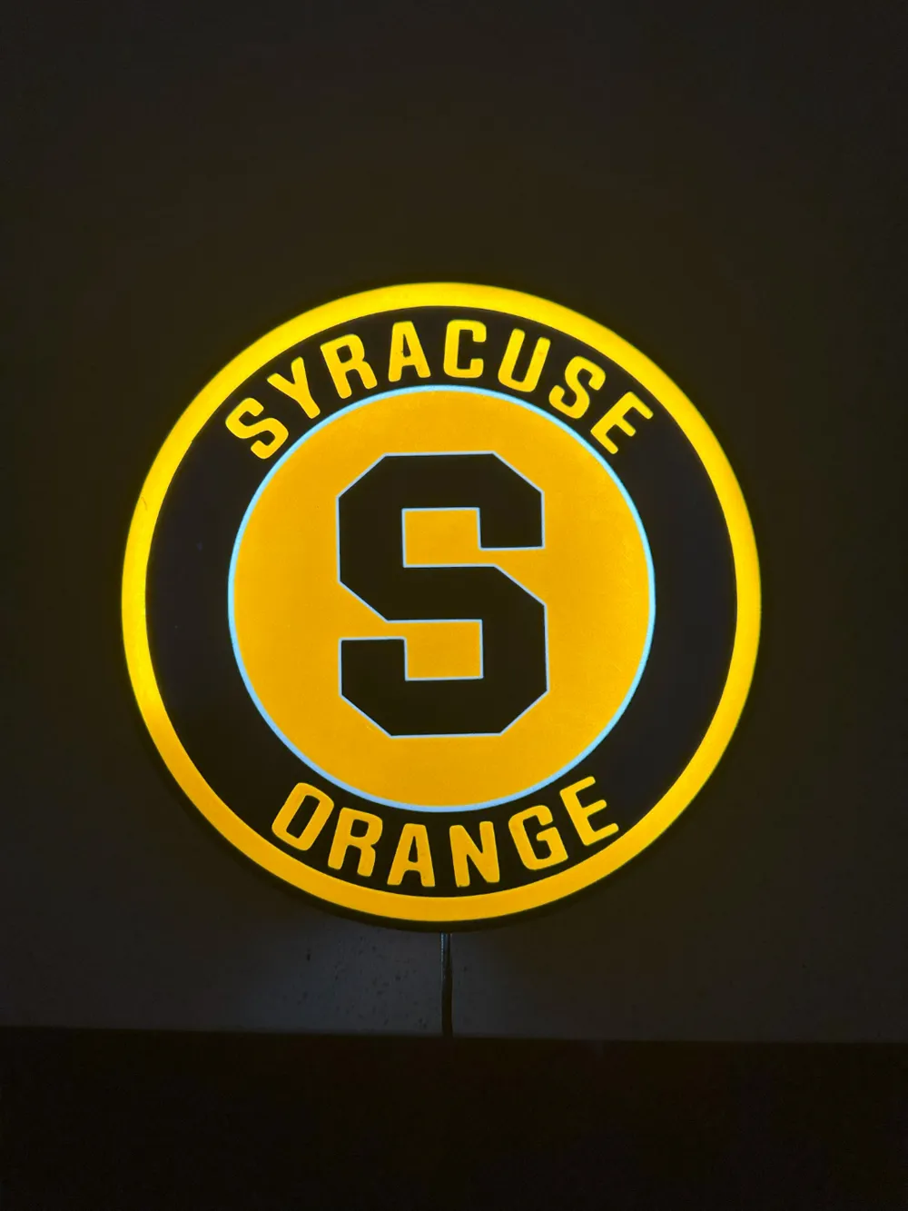Syracuse Orange LED Lightbox by Rich C - MakerWorld