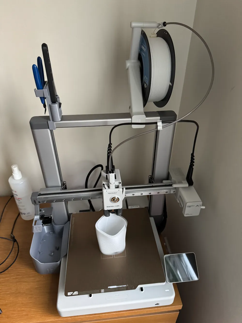 Bambu A1 top mount holder for scraper and tools Remixed by romn ...