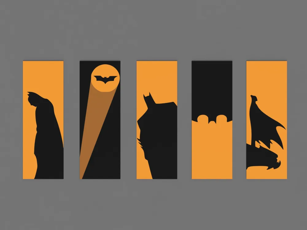 Batman bookmarks by jakubhroch - MakerWorld