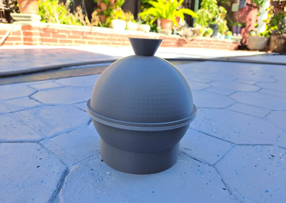 6" concrete sphere mold by Part Time Pilot - MakerWorld