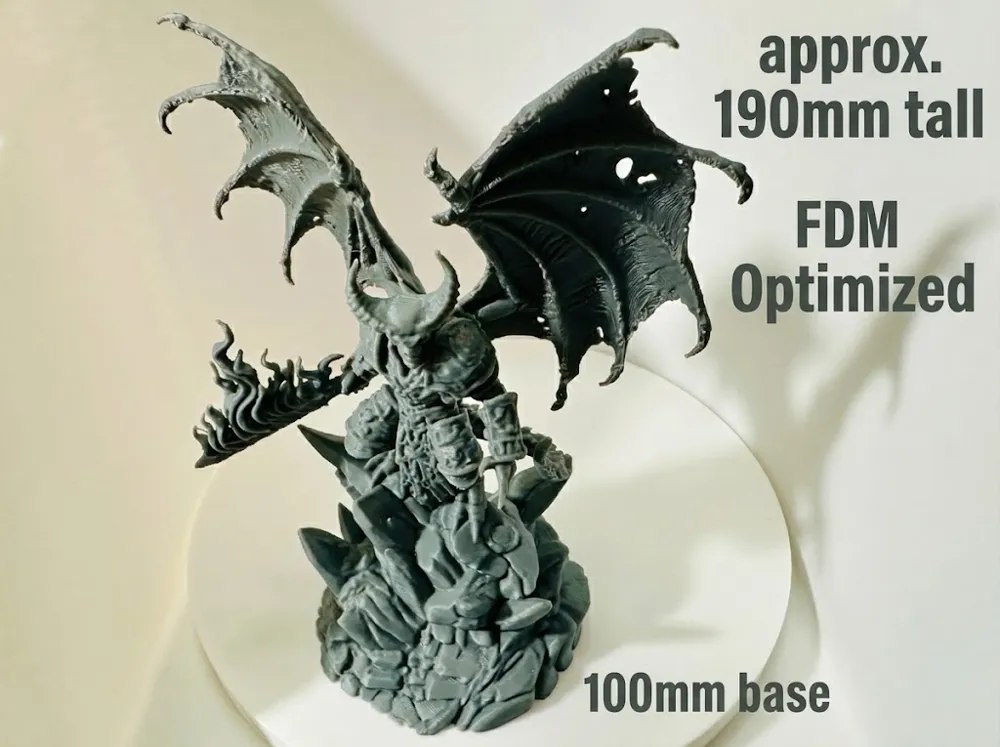 Abyssal Shadow King | 32mm Scale | FDM Optimized - Free 3D Print Model ...