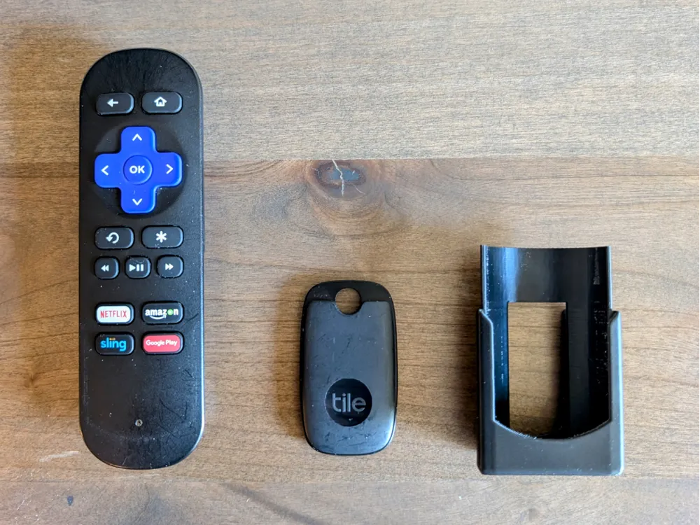 Roku Remote Tile Locator Holder by DirkMcGirk - MakerWorld