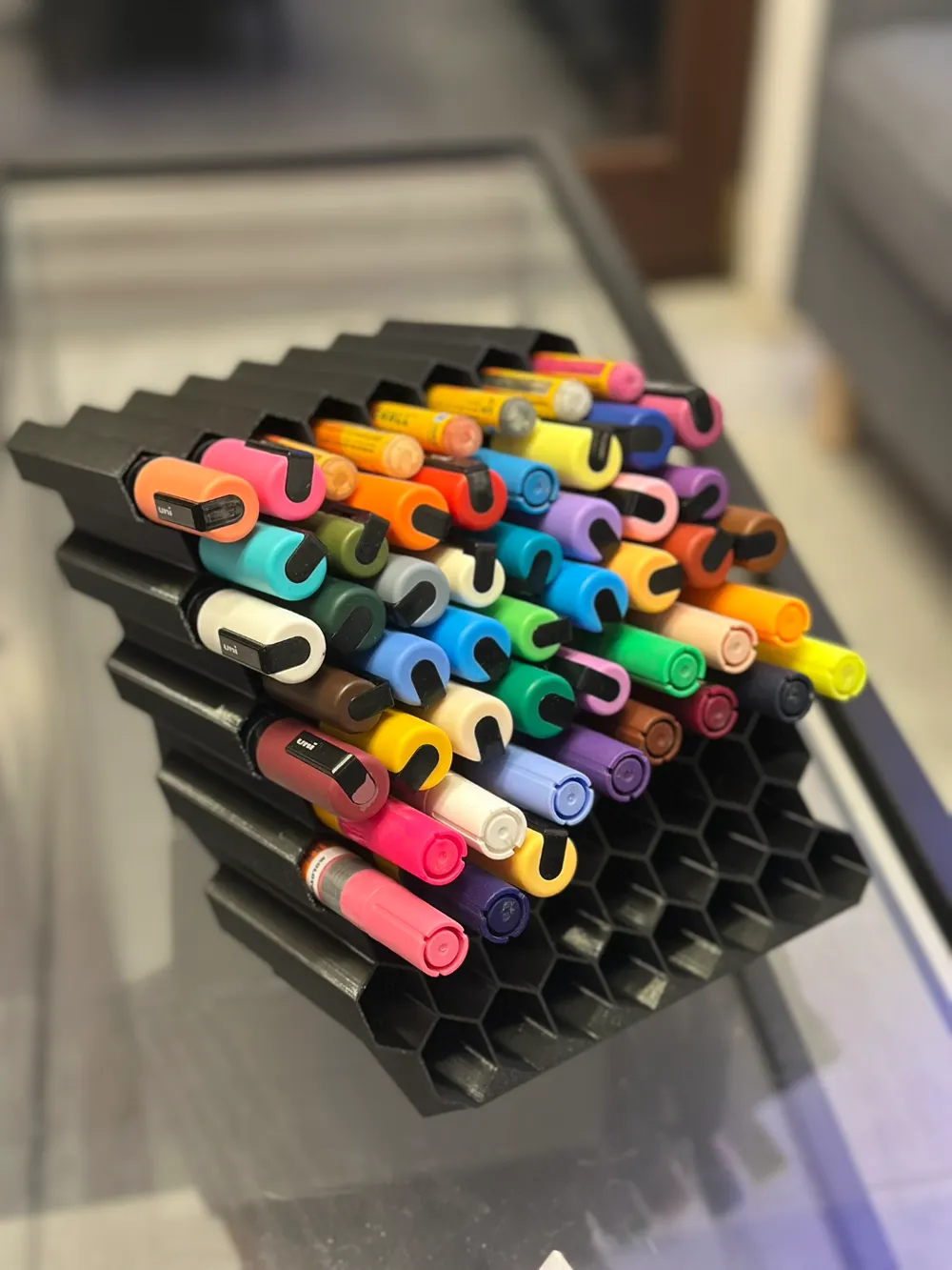 A stand for markers, pens, pencils, or brushes - Free 3D Print Model ...