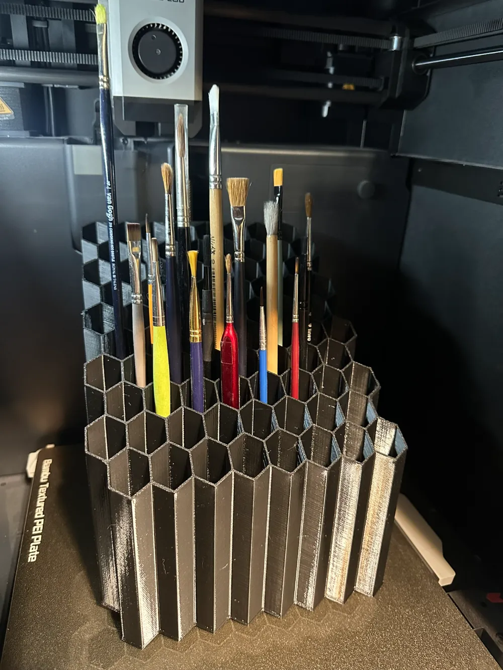 A stand for markers, pens, pencils, or brushes - Free 3D Print Model ...