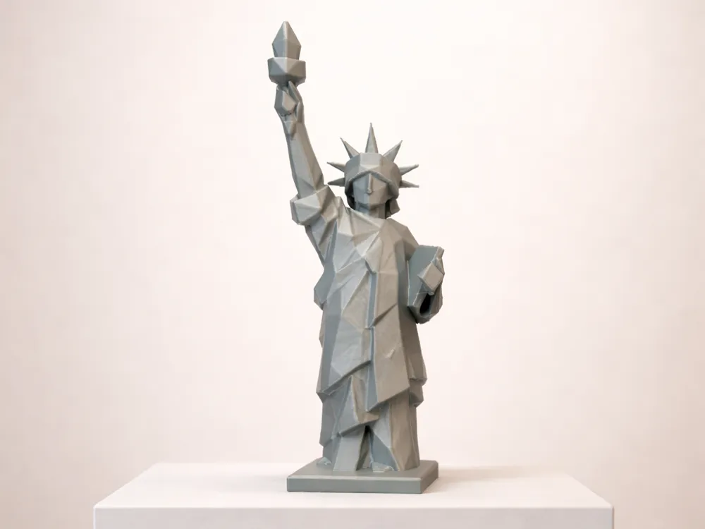 Low poly Statue of Liberty miniature - Free 3D Print Model - MakerWorld