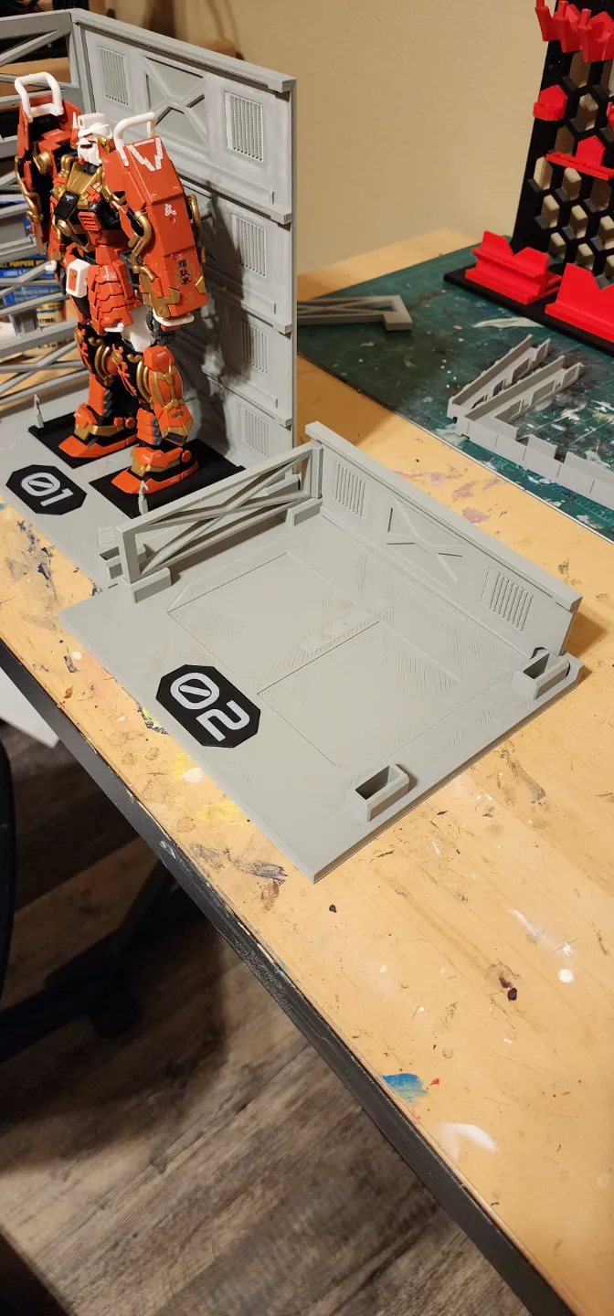 Customizable Gundam Hangar Diorama Display by digitallyforgeddesigns ...
