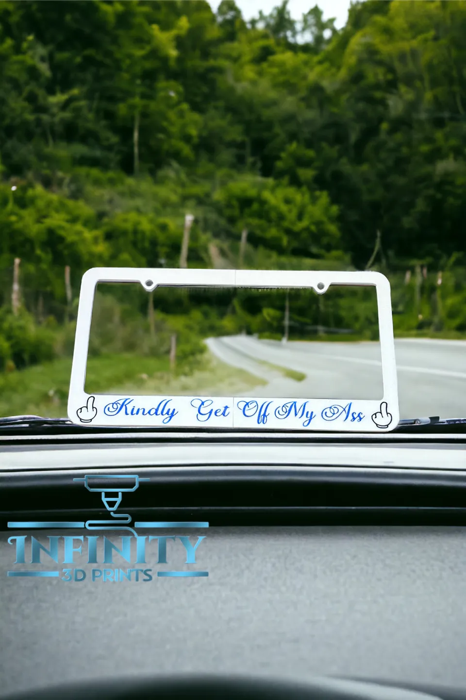 GET OFF MY ASS LICENSE PLATE SURROUND by Infinity 3D Prints - MakerWorld