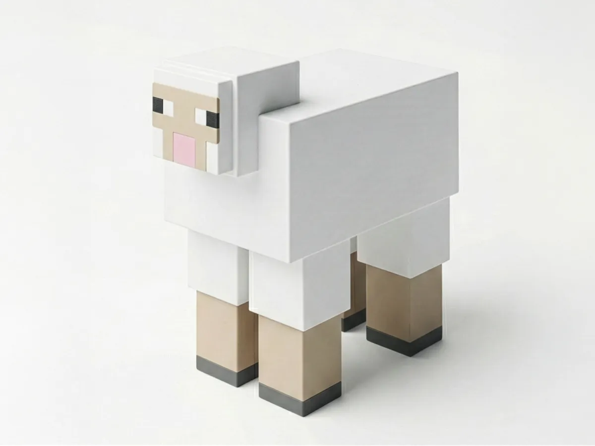 Minecraft sheep - Free 3D Print Model - MakerWorld