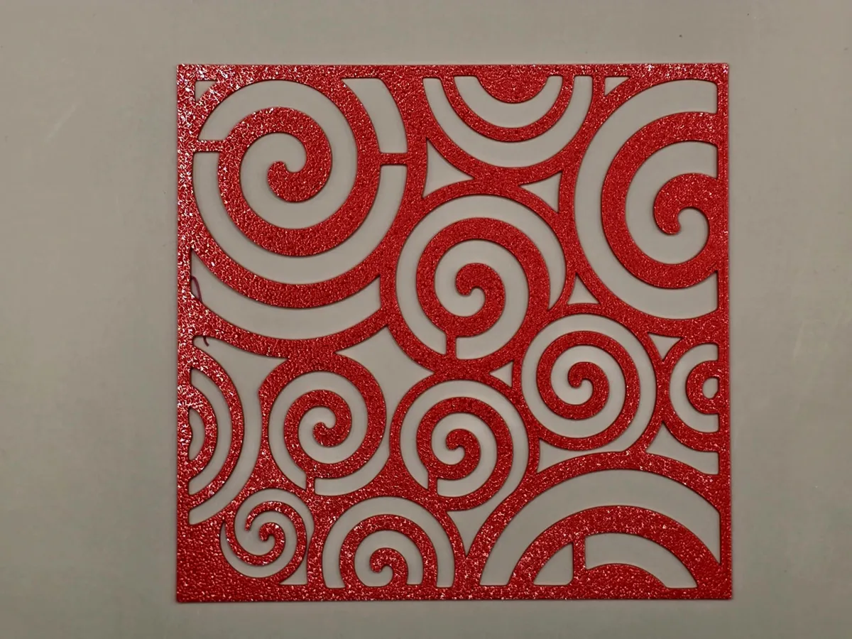 Swirl Stencil Template Golden Ratio Pattern - Free 3D Print Model ...