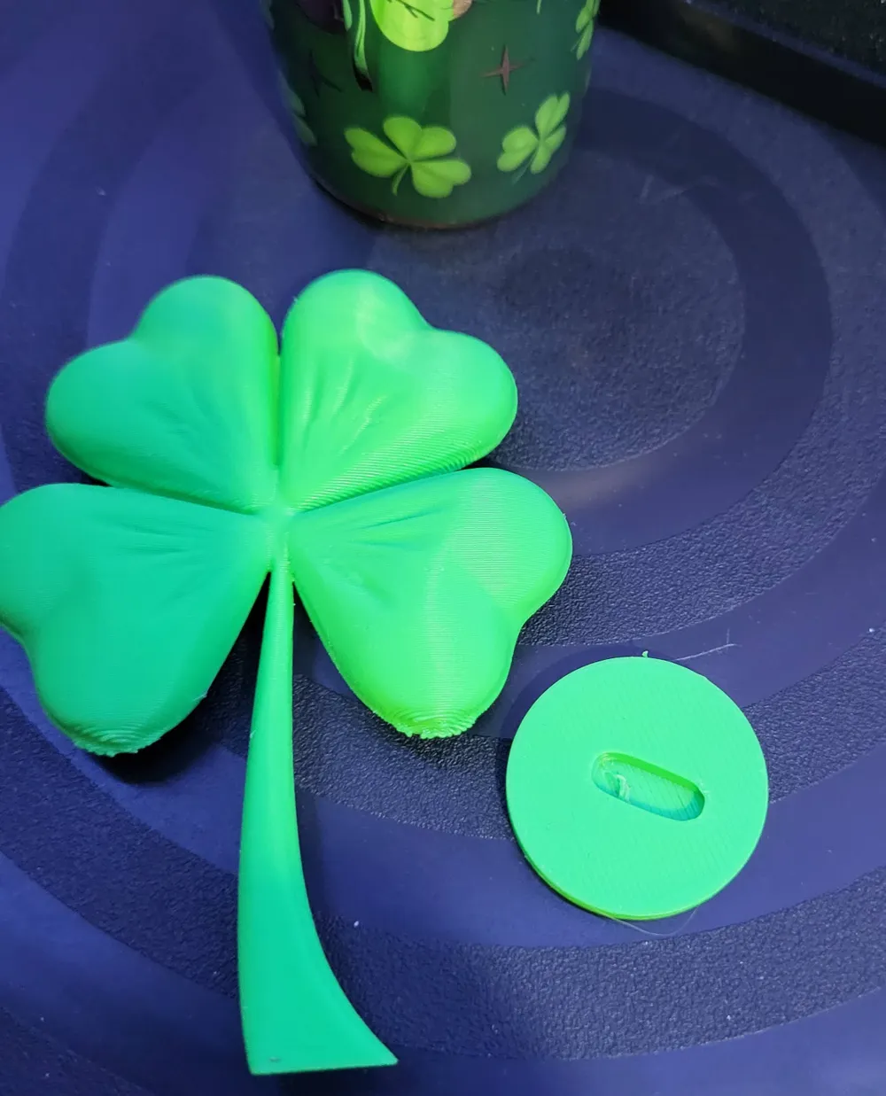 St Patrick's Day Lucky 4 Leaf Clover by Random3D - MakerWorld
