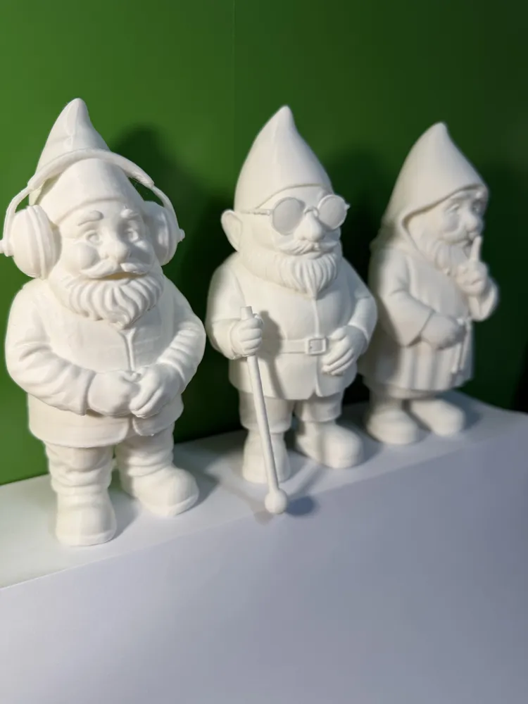 3 wise Gnomes - Free 3D Print Model - MakerWorld