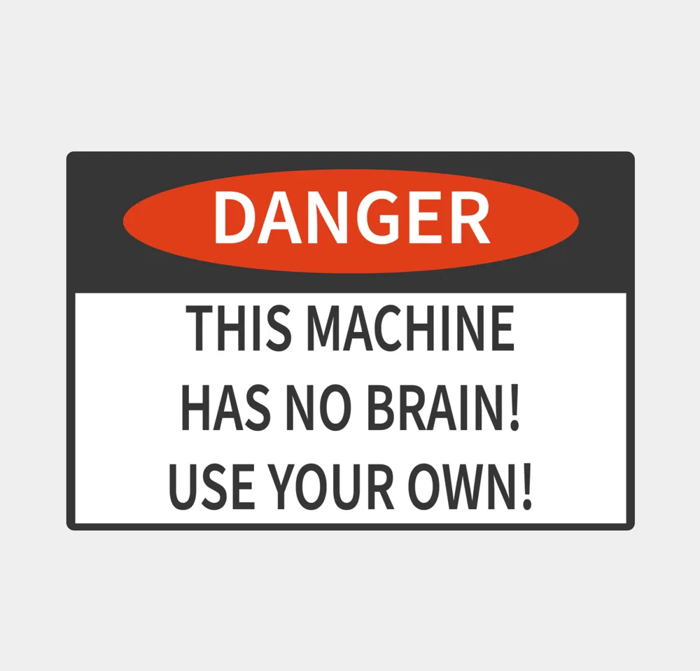 This Machine has no brain - Sign by Thor3D - MakerWorld