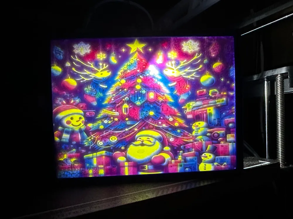 Techy Christmas Lithophane by Nates Print Shop - MakerWorld