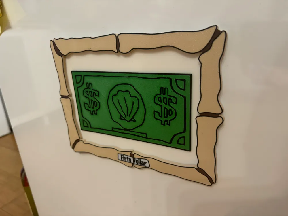 Mr. Krabs First Dollar Spongebob fridge magnet by elikoll - MakerWorld