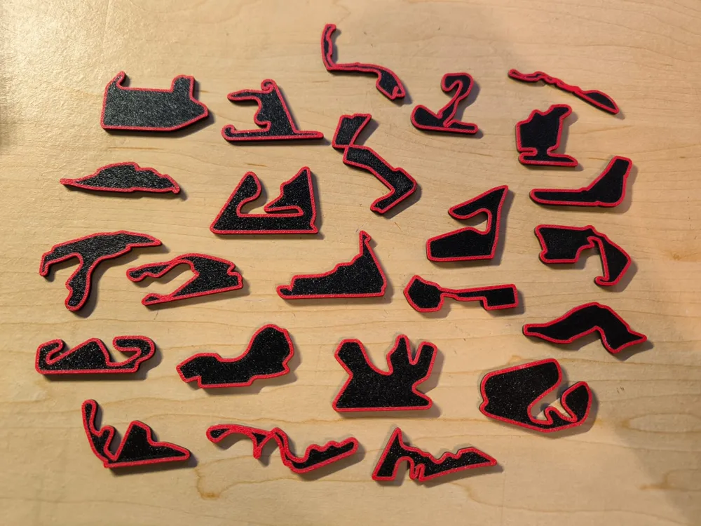 Formula 1 Circuit Magnets with F1 logo box by Tsjarly - MakerWorld
