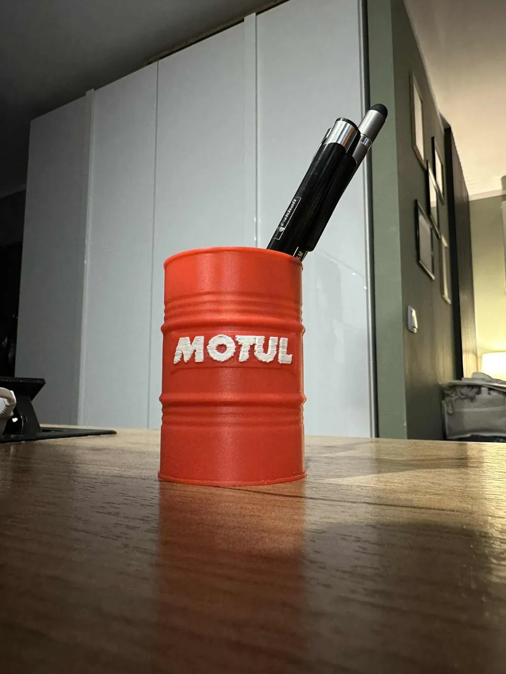 Oil Barrel Pen Holder – Garage Desk Organizer - Free 3D Print Model ...