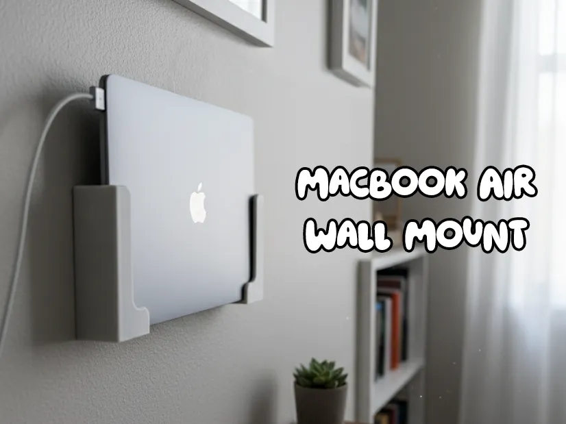 MacBook Air Wall Mount - Free 3D Print Model - MakerWorld