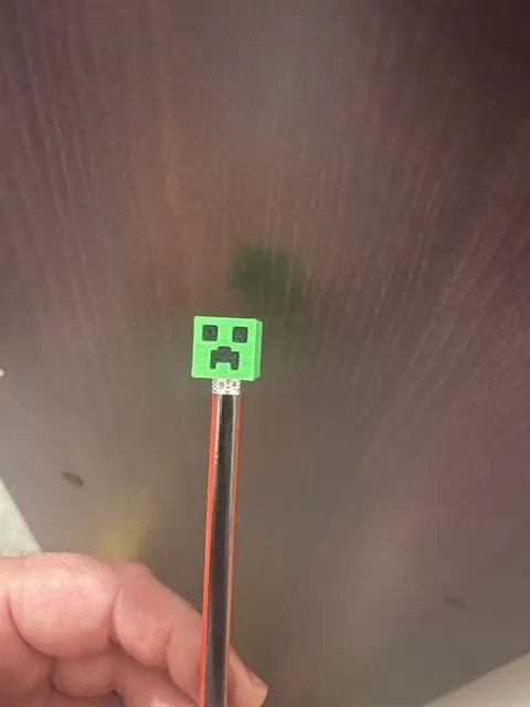 Minecraft pencil topper by smiffy's tool solutions MakerWorld: Download ...