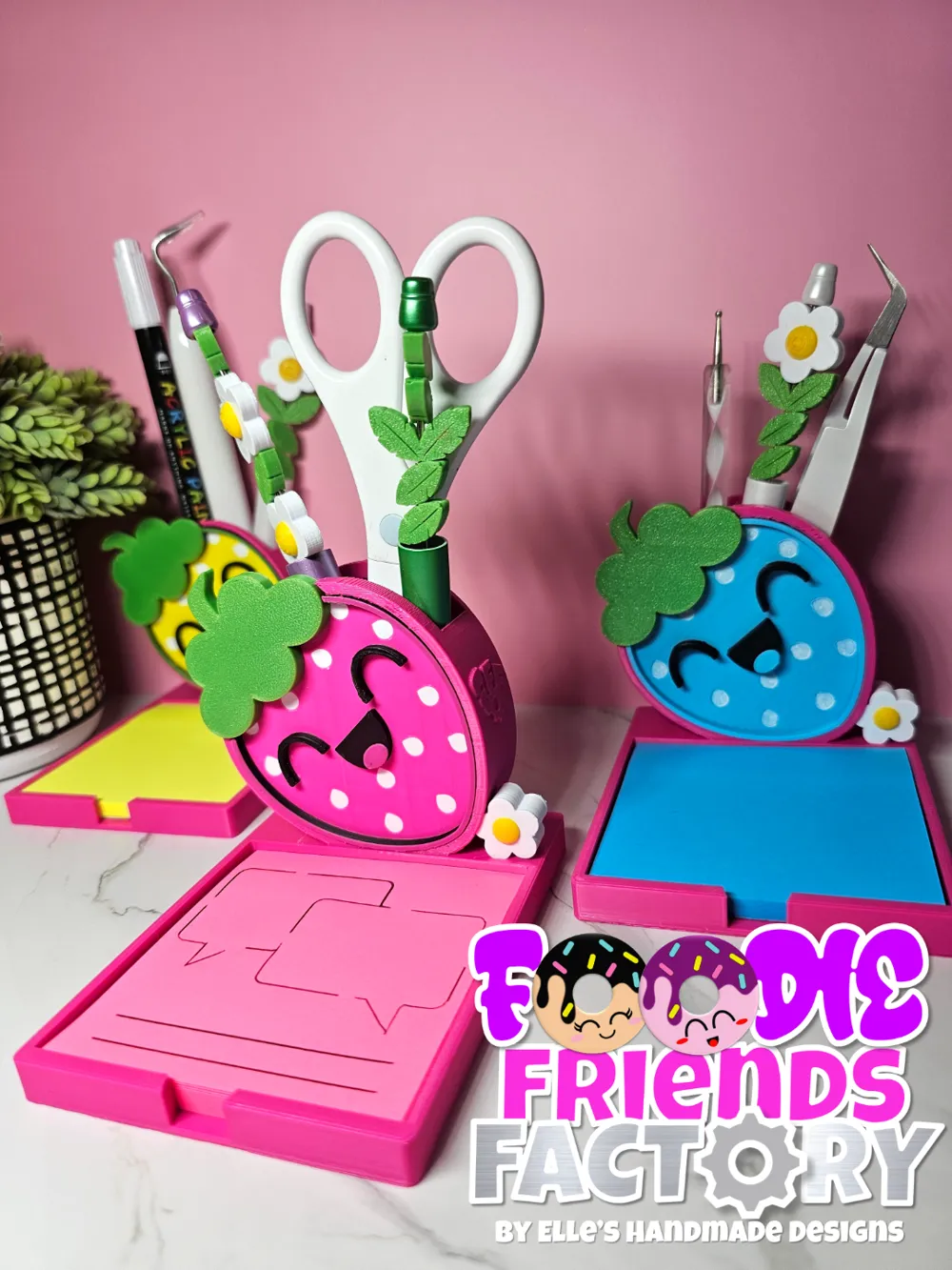 Kawaii Strawberry Pal Desk Organizer by Foodie Friends Factory ...