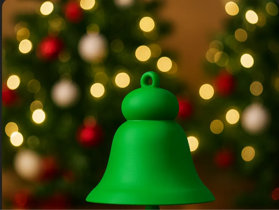 3D Christmas Bell Ornament by Luke MakerWorld: Download Free 3D Models