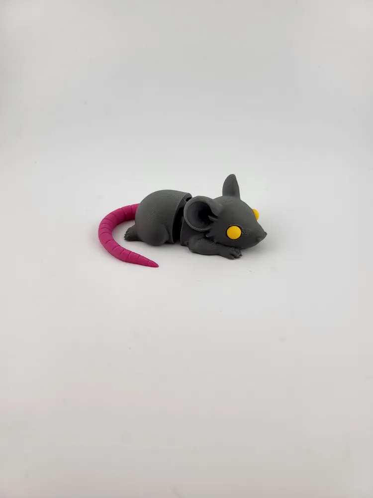 Flexi Articulated Mouse Fidget Toy - Free 3D Print Model - MakerWorld
