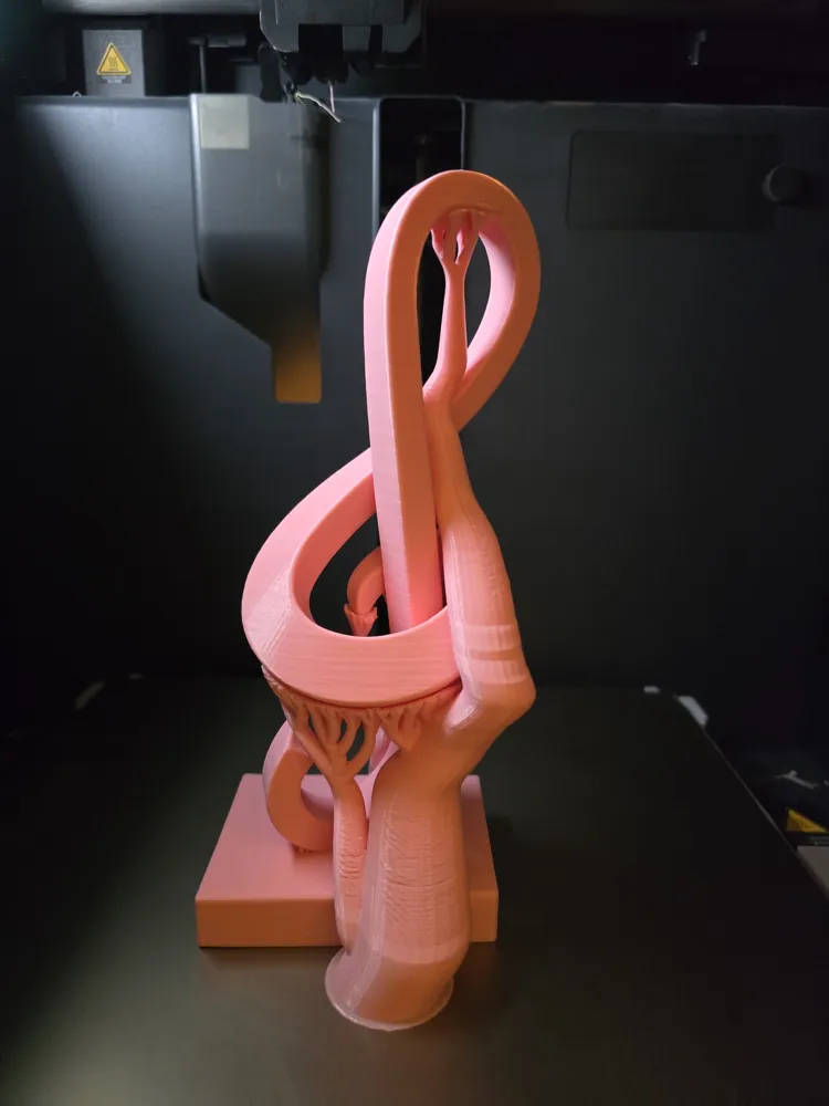 Elegant Treble Clef - Musical Abstract Sculpture - Free 3D Print Model ...