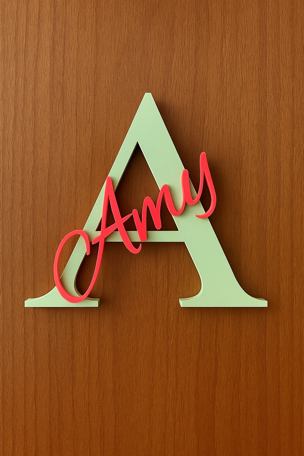3D - Letter A with Name – Amy - Free 3D Print Model - MakerWorld