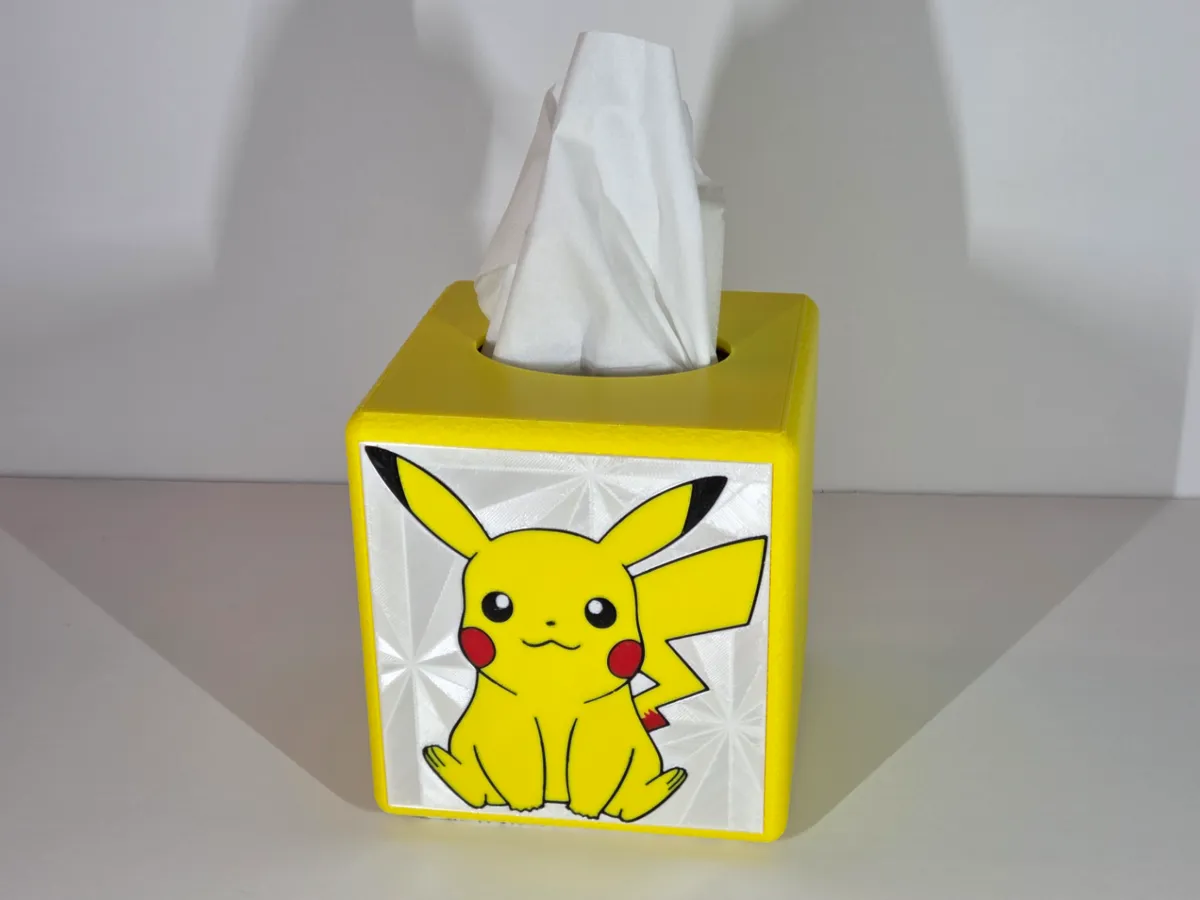 Pikachu Tissue Box Cover - Free 3D Print Model - MakerWorld