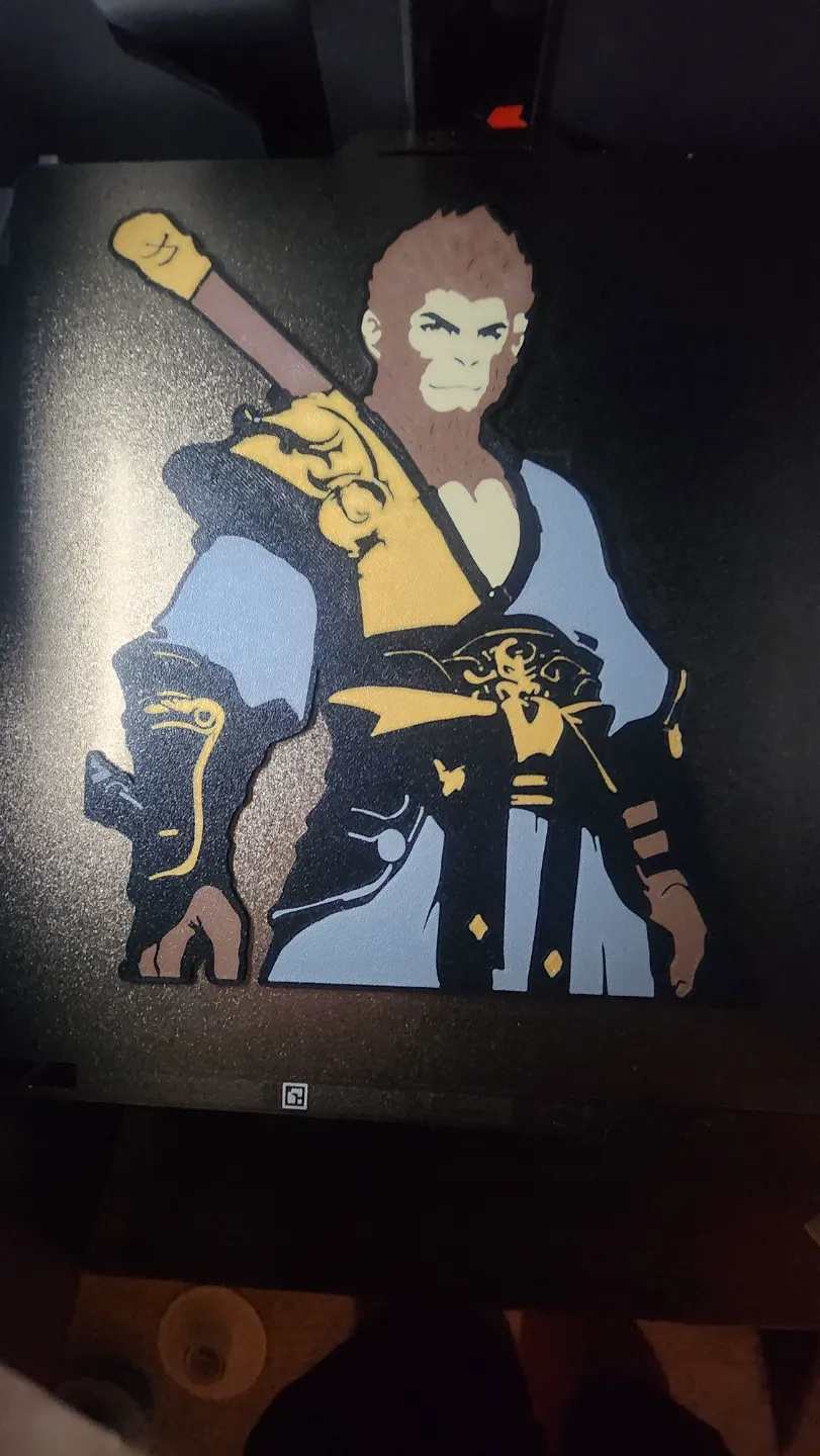 Wukong 2D Wall Art by Mech - MakerWorld