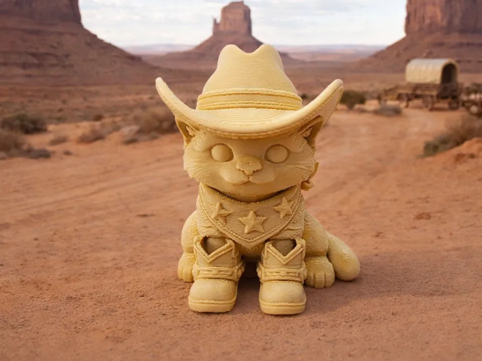 Gato vaquero estrella de la pradera - Modelo de impresión 3D gratuito ...