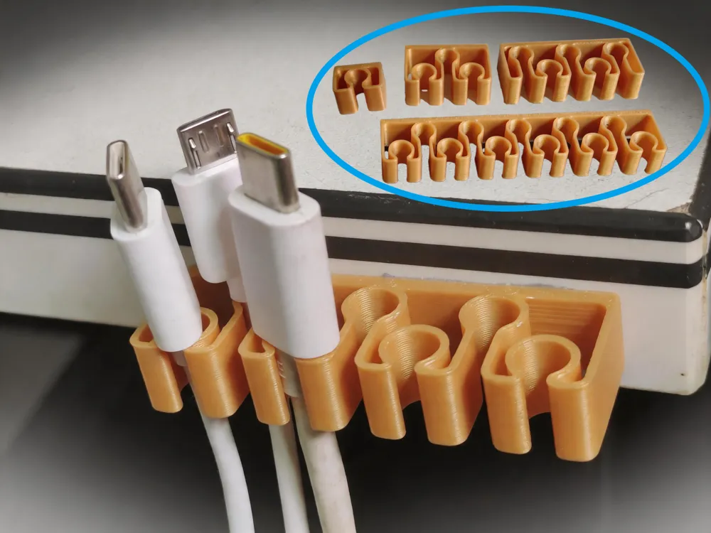 Desktop Cable Organizer Clip | 1, 3, 5, 7, 11 Slot Options, Keep Your ...